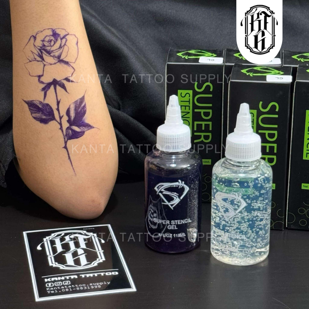 น้ำยาลอกลาย EZ Super stencil Gel น้ำยาลอกลายสักคุณภาพสูง ชนิดเจลใช้งาน ...