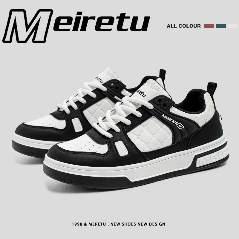 รองเท้าผ้าใบชายสไตล์สปอร์ต MEIRETU ระบายอากาศได้ดี พื้นยาง MRT1052 ...