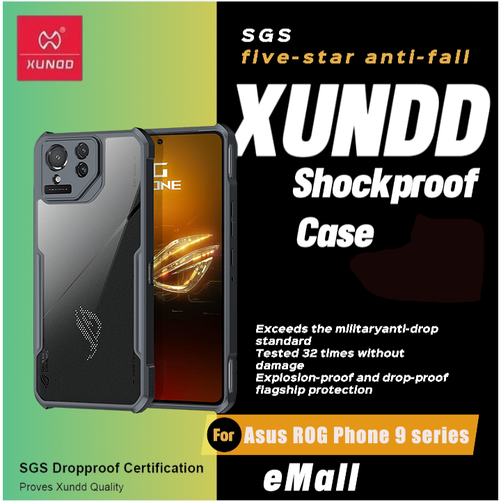 Xundd Case ใช้สำหรับ ROG 9 Case Asus ROG Phone 9 Pro เคสป้องกันการกันกระแทก ป้องกันรอยขีดข่วน ...