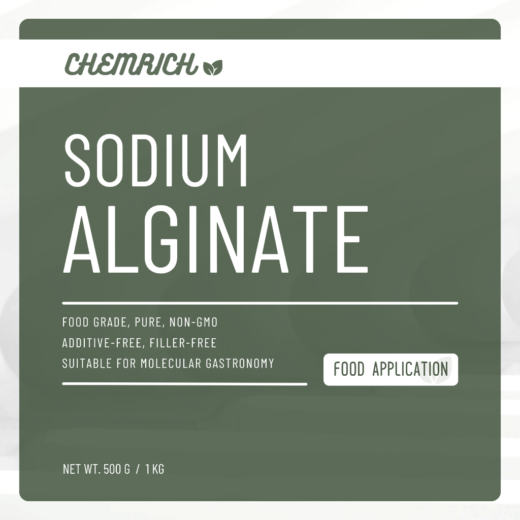 100G/500G โซเดียมอัลจิเนต Food grade (โซเดียม อัลจิเนต) / Sodium ...