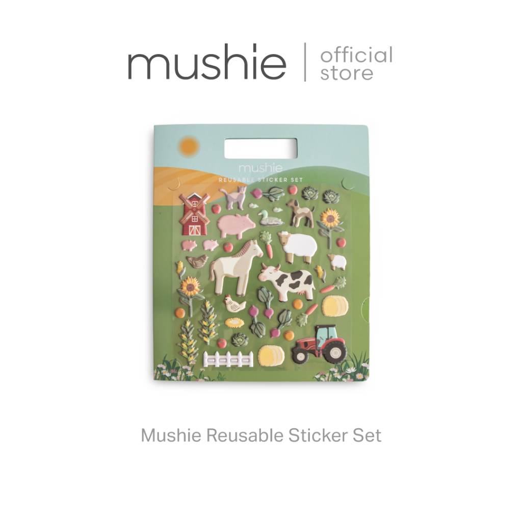 Mushie Reusable Sticker Set สติ๊กเกอร์แบบใช้ซ้ำได้ | Shopee Thailand