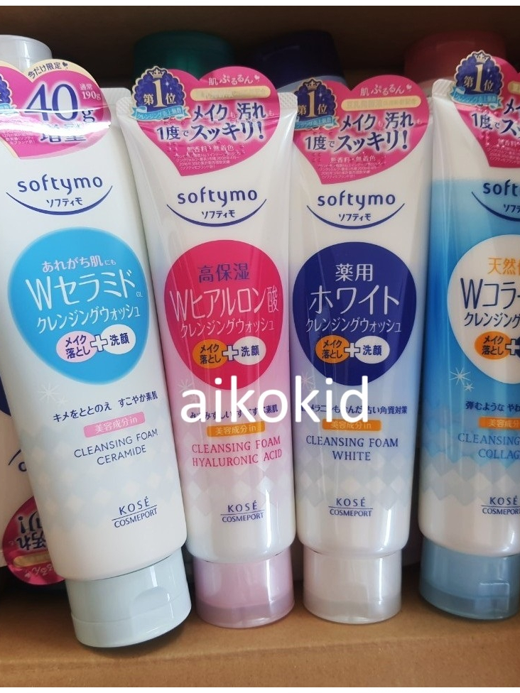 ของแท้จากญี่ปุ่น!! Kose Softymo Cleansing foam โฟมล้างหน้าและล้างเครื่องสำอาง โคเซ่ ซอฟตี้โม ...