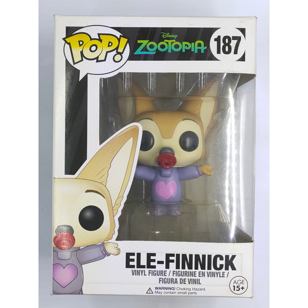 Funko Pop Disney Zootopia - Ele Finnick #187 (กล่องมีตำหนินิดหน่อย ...