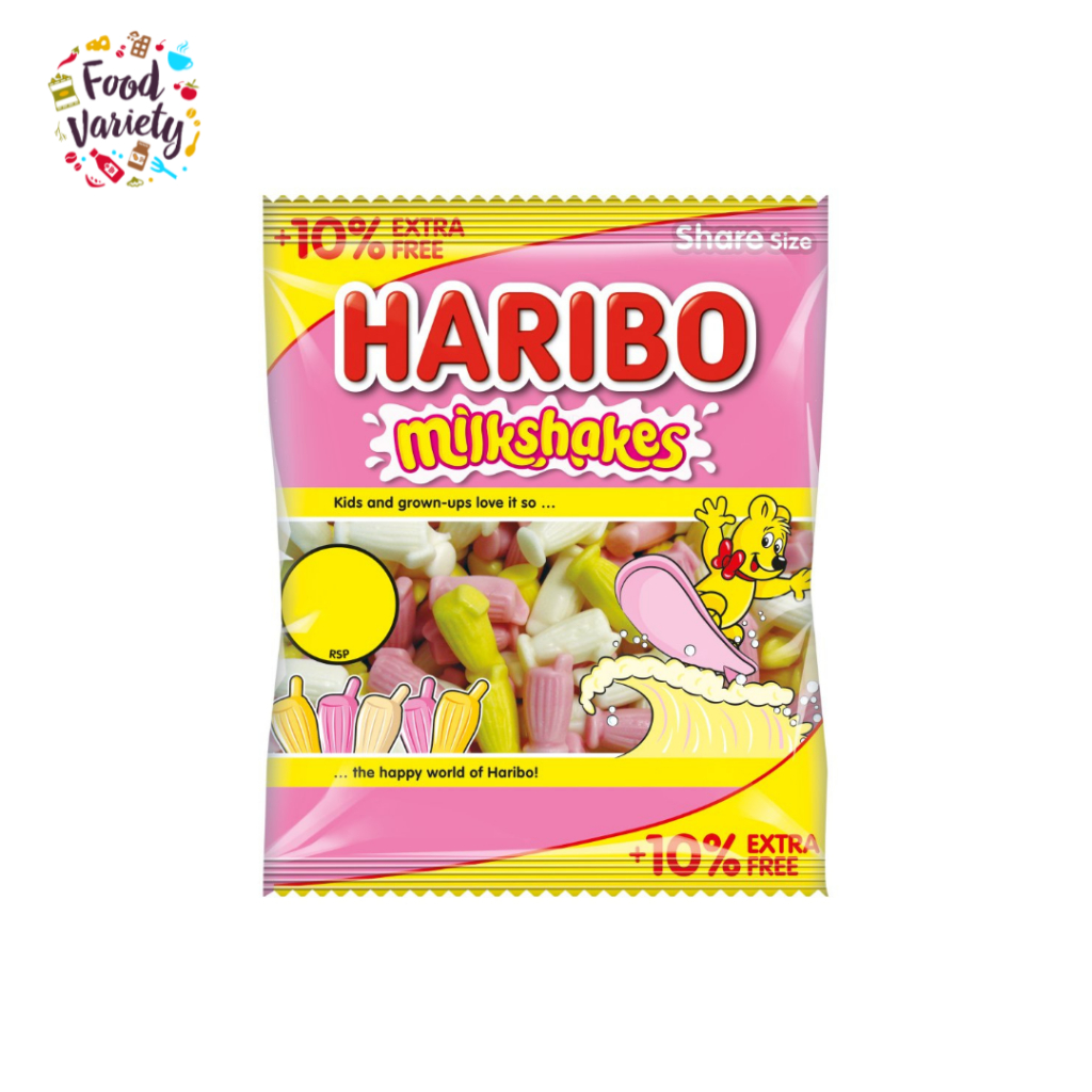 Haribo Milkshakes Foam Sweets Sharing Bag 154g | Shopee Thailand