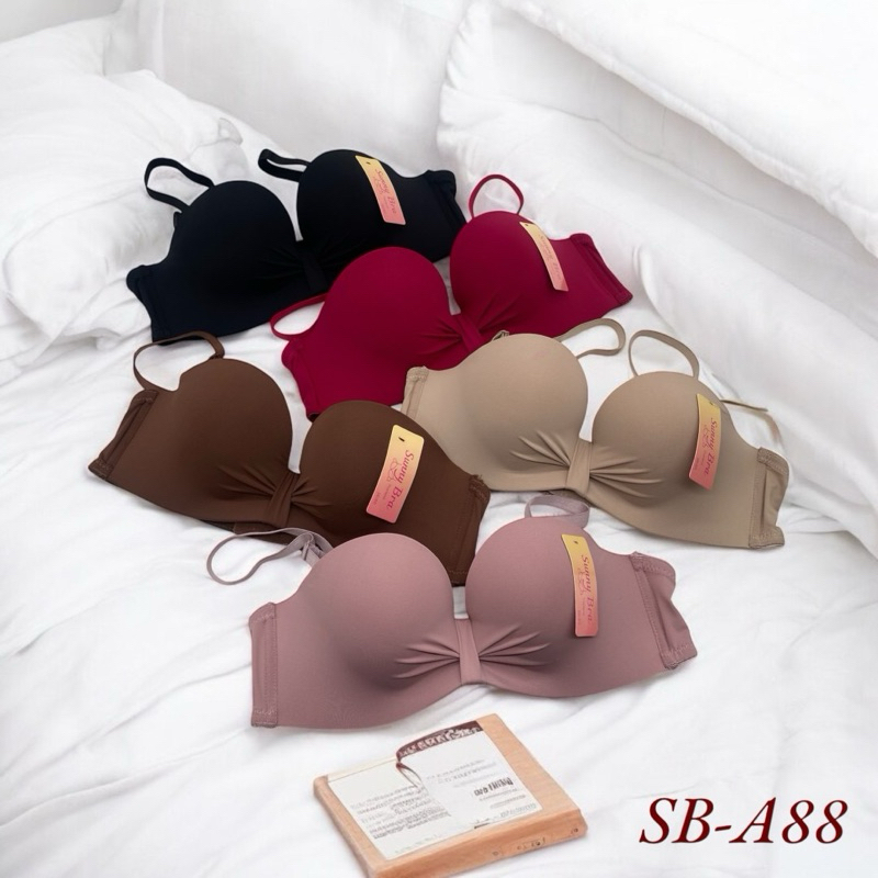 ชุดชั้นใน เสื้อใน Sunnybra รุ่นSB-A88 จีบโบว์หน้า เต้าเล็ก ทรงสวย | Shopee Thailand