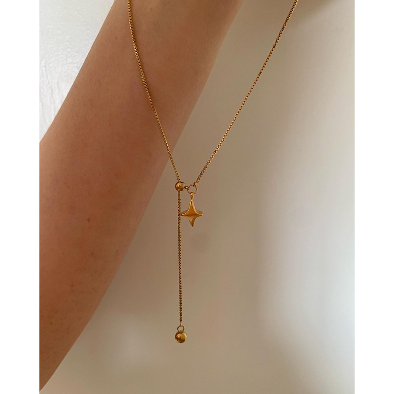 สร้อยคอสเตนเลส HER OBJECTIVE_HER IRIS NECKLACE | Shopee Thailand