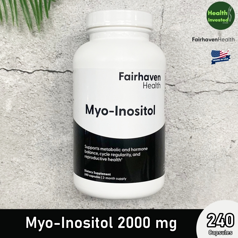 Myo-Inositol 2000 mg 240 Capsules ไมโอ อิโนซิทอล สำหรับผู้หญิง-ชาย ...