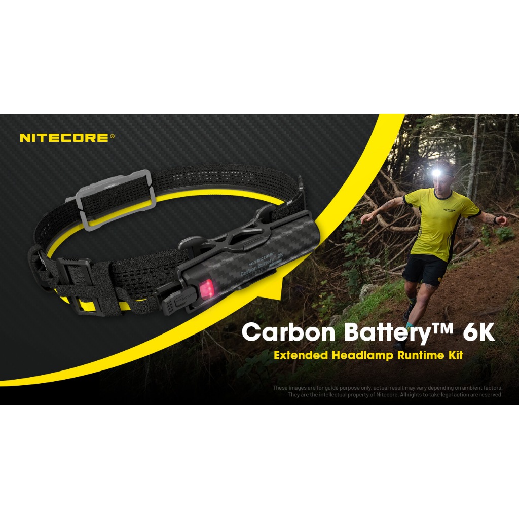 Carbon Battery TM 6K 6000mAh 21.6Wh สำหรับไฟฉายNitecore NU40 , NU43 ...