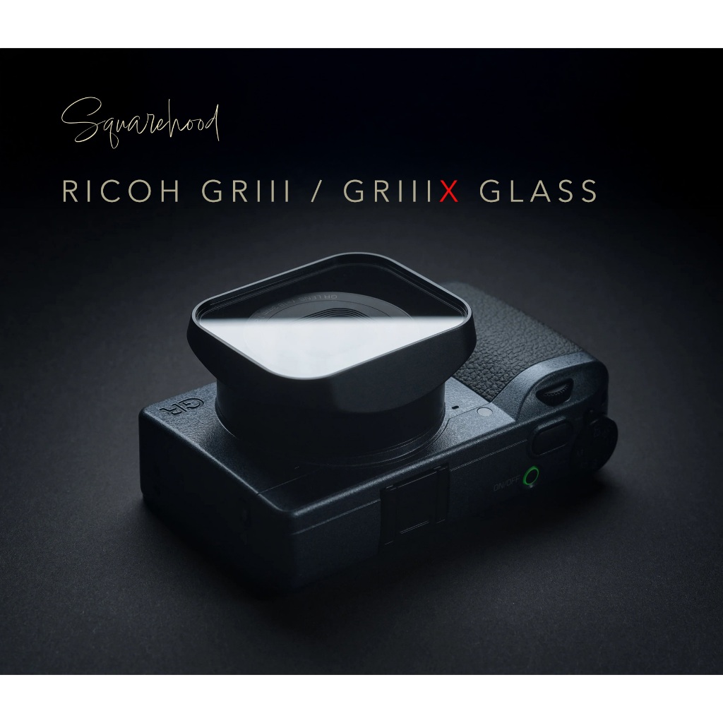 Squarehood Ricoh GRIII / GRIIIX Glass Clear เลนส์ฮูด Ricoh GR3 GR3X ...