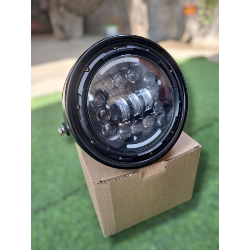 ยกชุดเลนส์ไฟหน้าพร้อมกรอบไฟ LED 7นิ้ว สำหรับใส่ Stallions ตรงรุ่น SM250 | Shopee Thailand