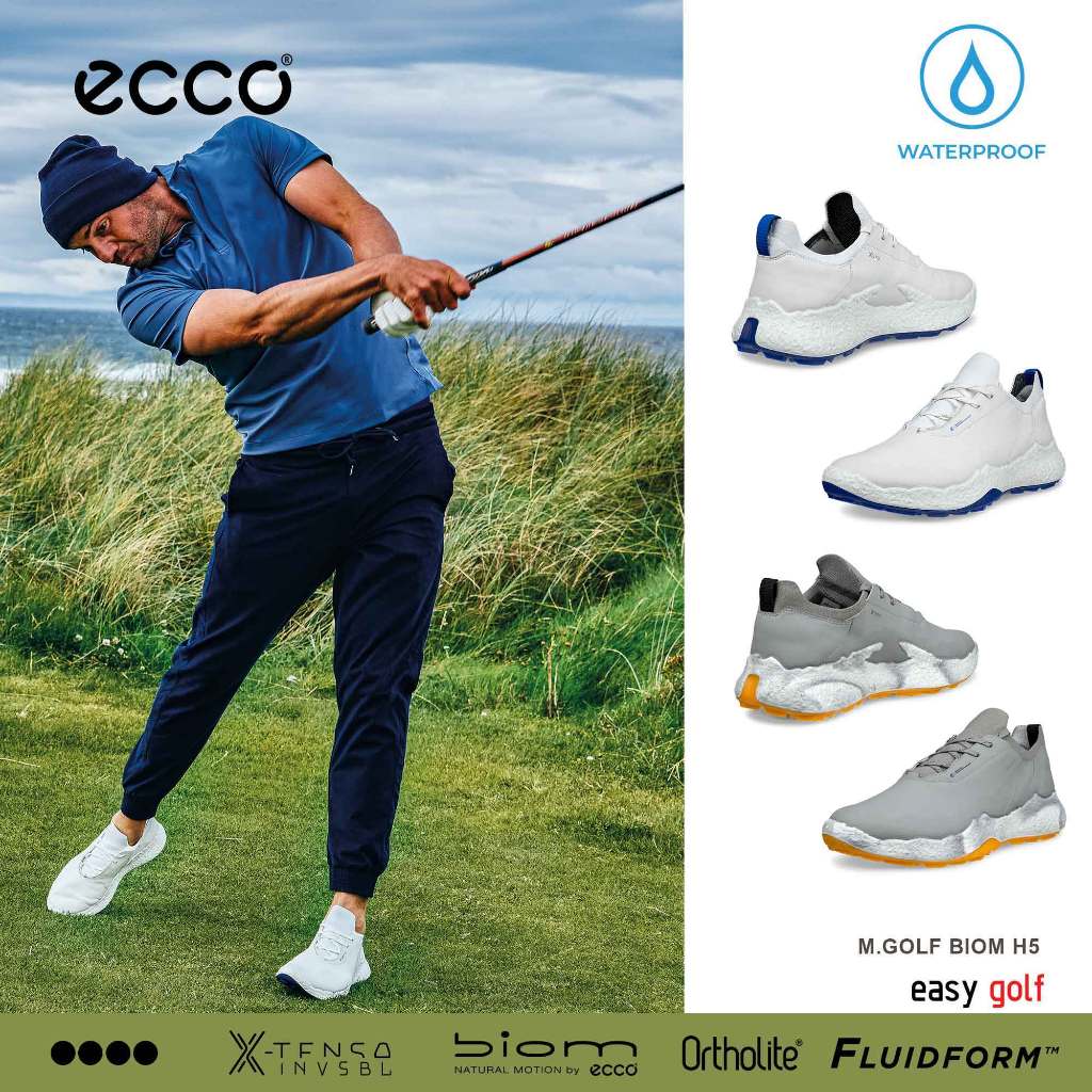 ECCO BIOM H5 MEN ECCO GOLF GOLF SHOES รองเท้ากีฬากอล์ฟผู้ชาย SS25 | Shopee Thailand