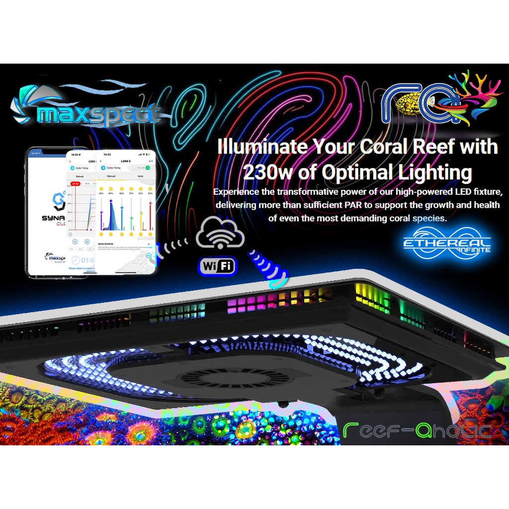 Maxspect LED ล้ำๆ Ethereal Infinite 230W จัดเต็มทุกมิติ แสงสี หลากหลาย ...