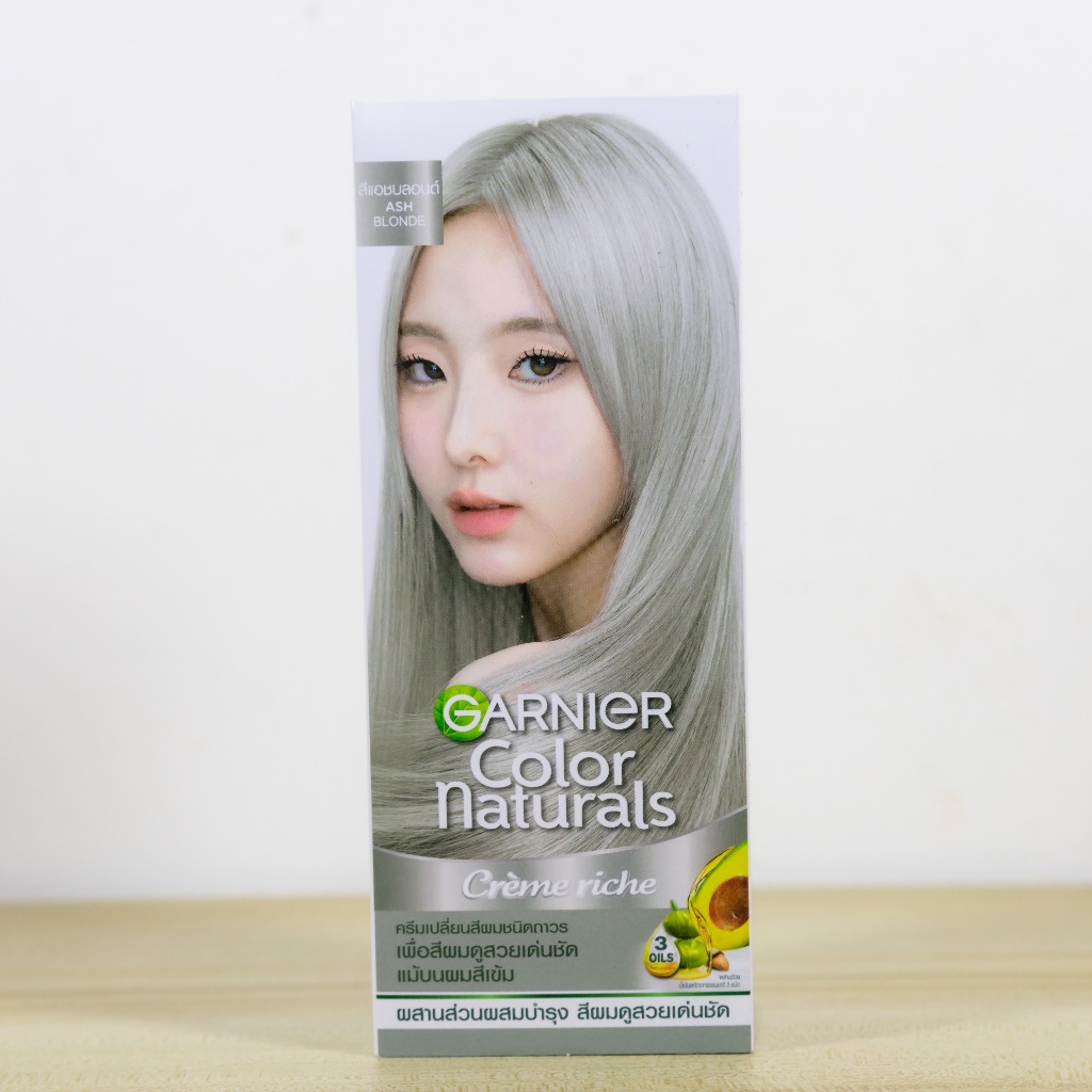 Garnier Color Naturals สี Ash Blonde ขนาดกล่อง GARNIER COLOR NATURALS ...