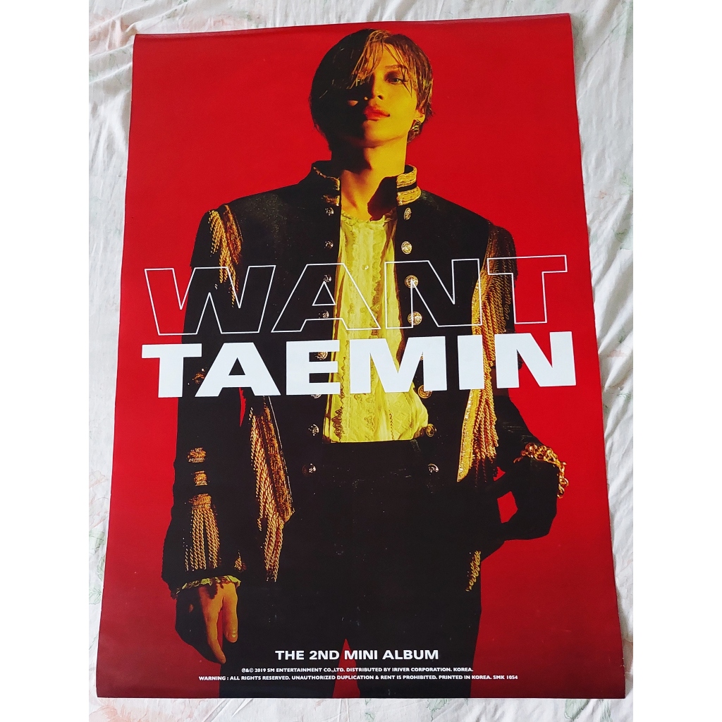 โปสเตอร์ ของแท้ จาก CD อัลบั้ม TAEMIN - WANT Album พร้อมส่ง Poster Kpop ...
