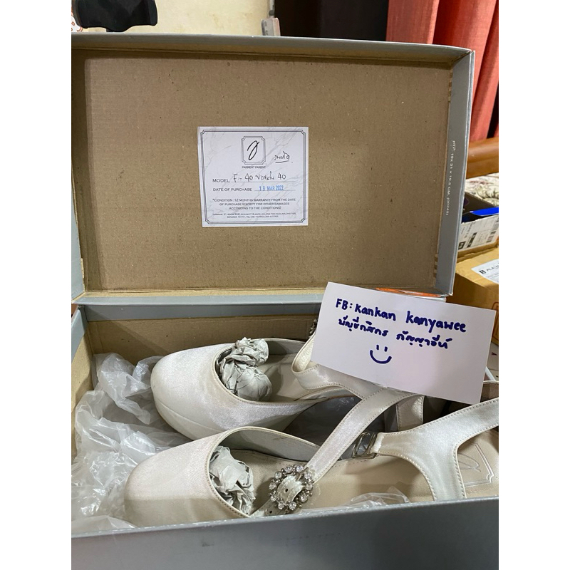 รองเท้าแต่งงานเจ้าสาว farrent farent | Shopee Thailand