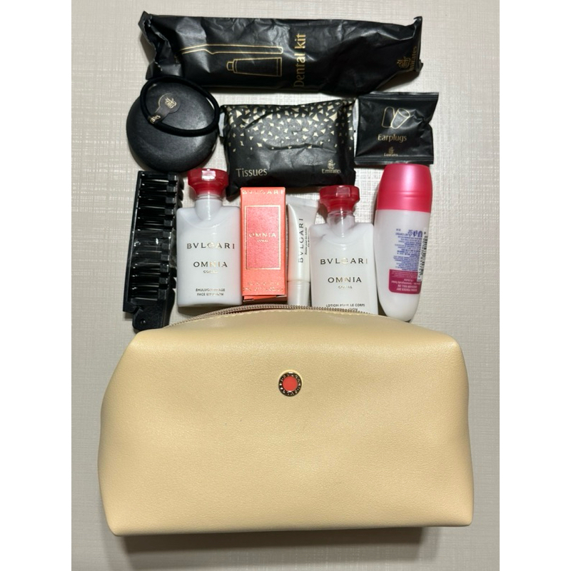 BVLGARI Cosmetics Bag Emirates Airlines Business Class Amenity Bag Kit ...