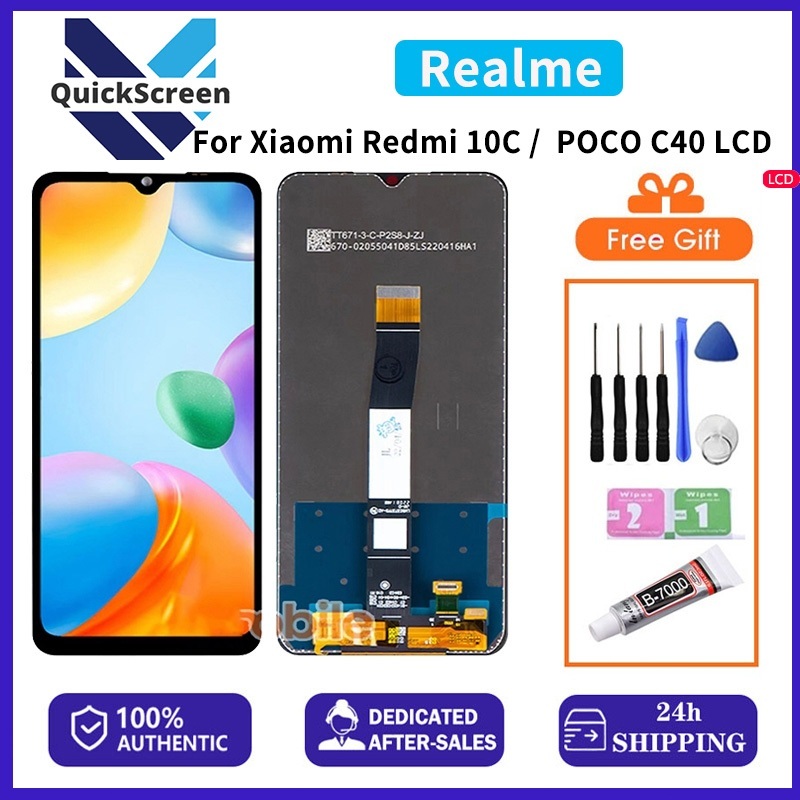 [QuickScreen] หน้าจอ LCD ต้นฉบับสำหรับ Xiaomi Redmi 10C / Xiaomi POCO ...