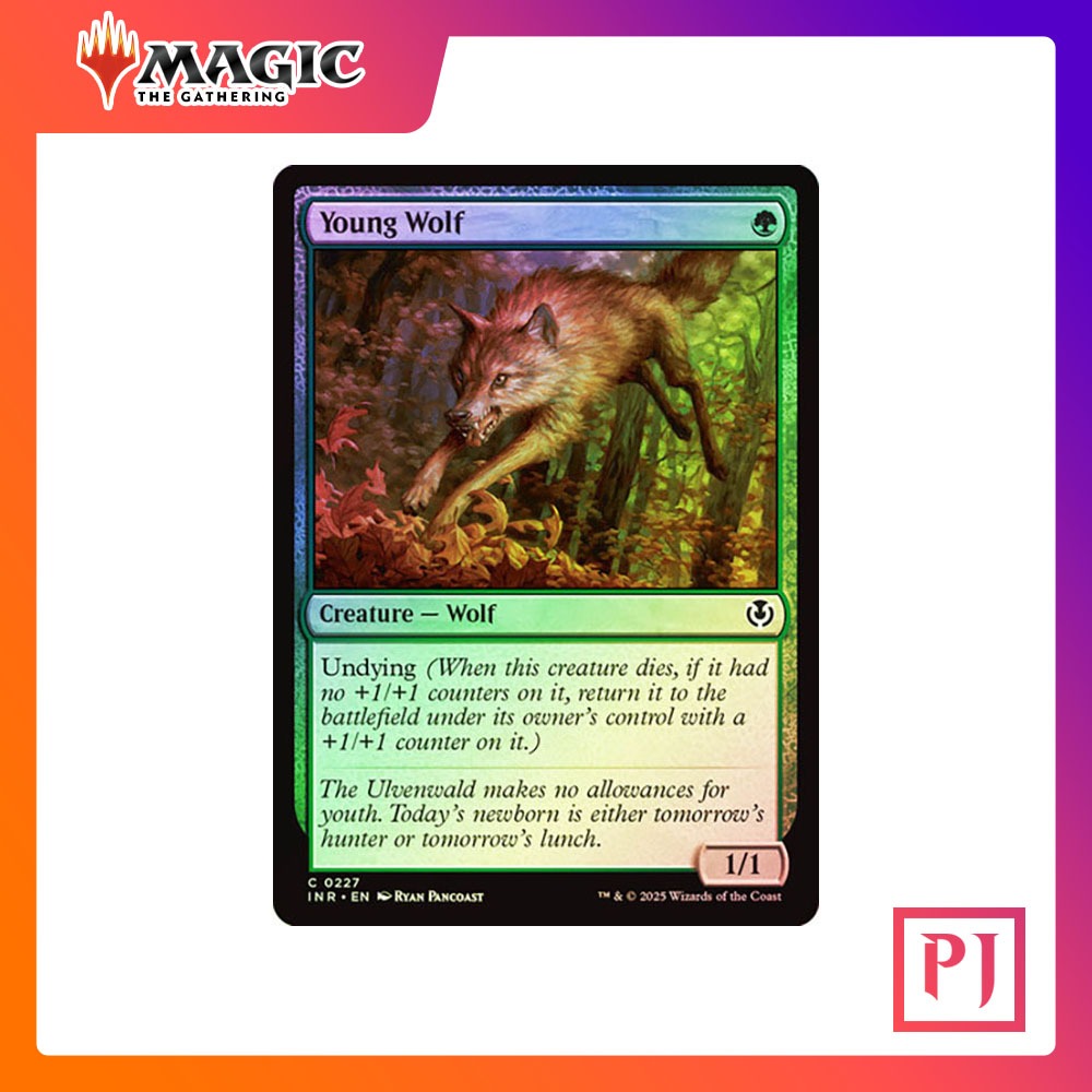 [MTG] Young Wolf [INR] [GREEN] [COMMON] [FOIL] [ENG] (การ์ดเมจิค / Magic the Gathering) | Shopee ...