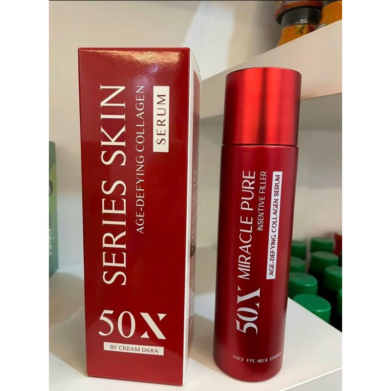 แท้ 💯 Cream DARA น้ำตบ50X SERIES SKIN COLLAGEN SERUM 150ML. | Shopee ...