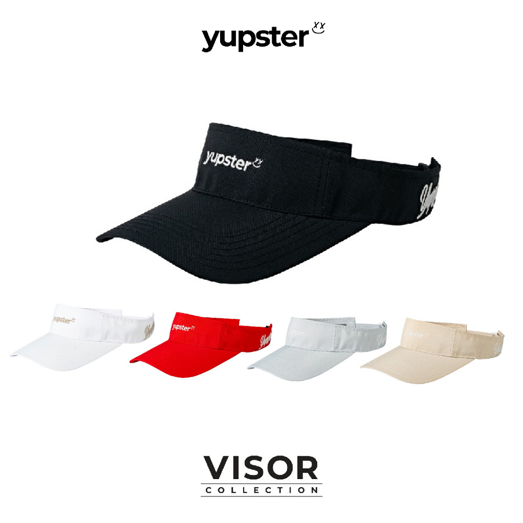 Yupster หมวกวิ่ง หมวกกันแดด Visor Cap รุ่น VISOR : 5 สี หมวกวิ่ง ตีกล ...