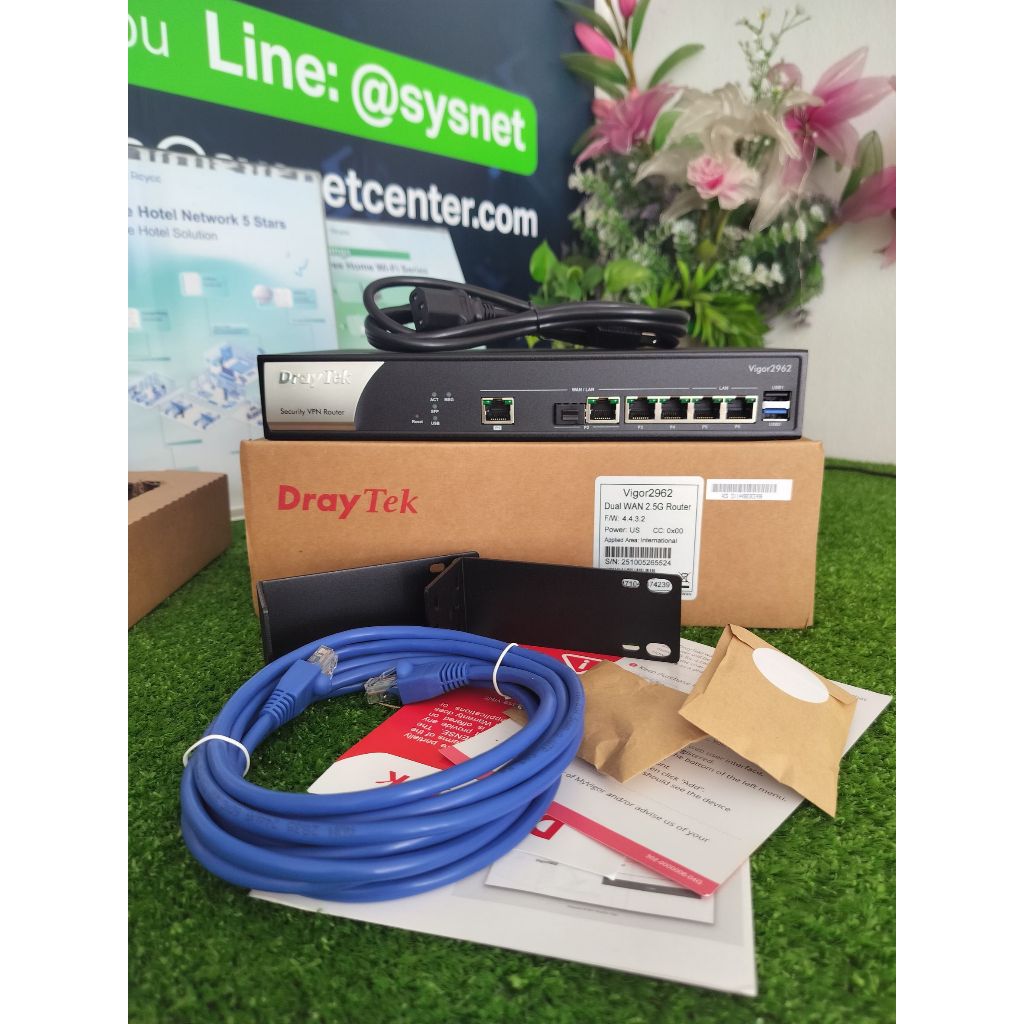 DrayTek Vigor2962 Dual-WAN Load Balance VPN Router รองรับ Internet 2 ...
