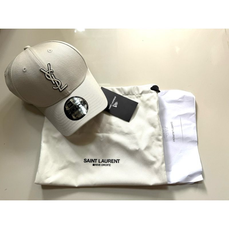 New! YSL x New Era Cap in canvas สีครีมเบจหายาก | Shopee Thailand
