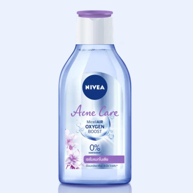 NIVEA คลีนซิ่งเช็ดเครื่องสำอางสูตรน้ำ Micell Air Oxygen Boot Ance Care ...