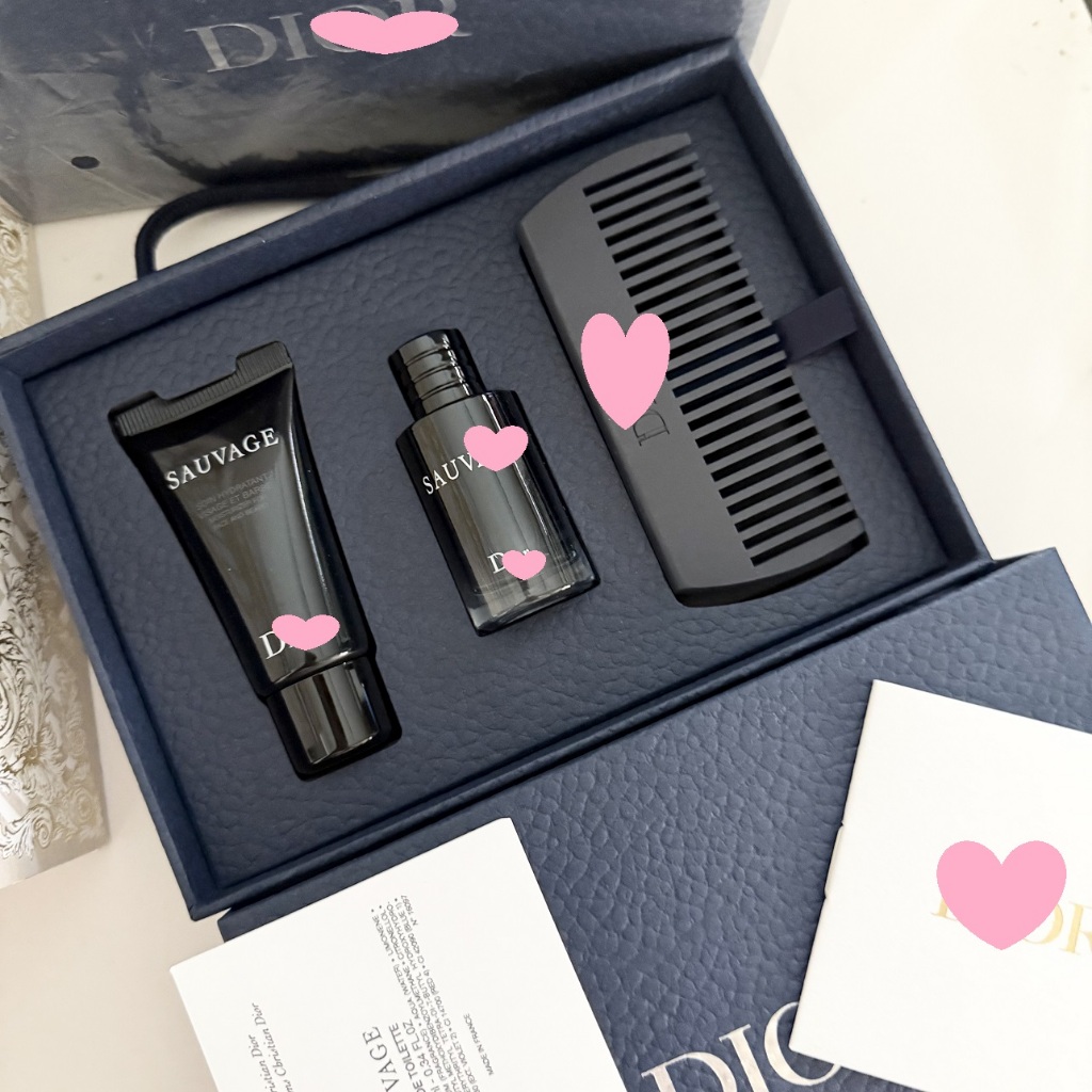 D*** sauvage EDT set 3 items- พร้อมถุง Holiday+โบว์ | Shopee Thailand