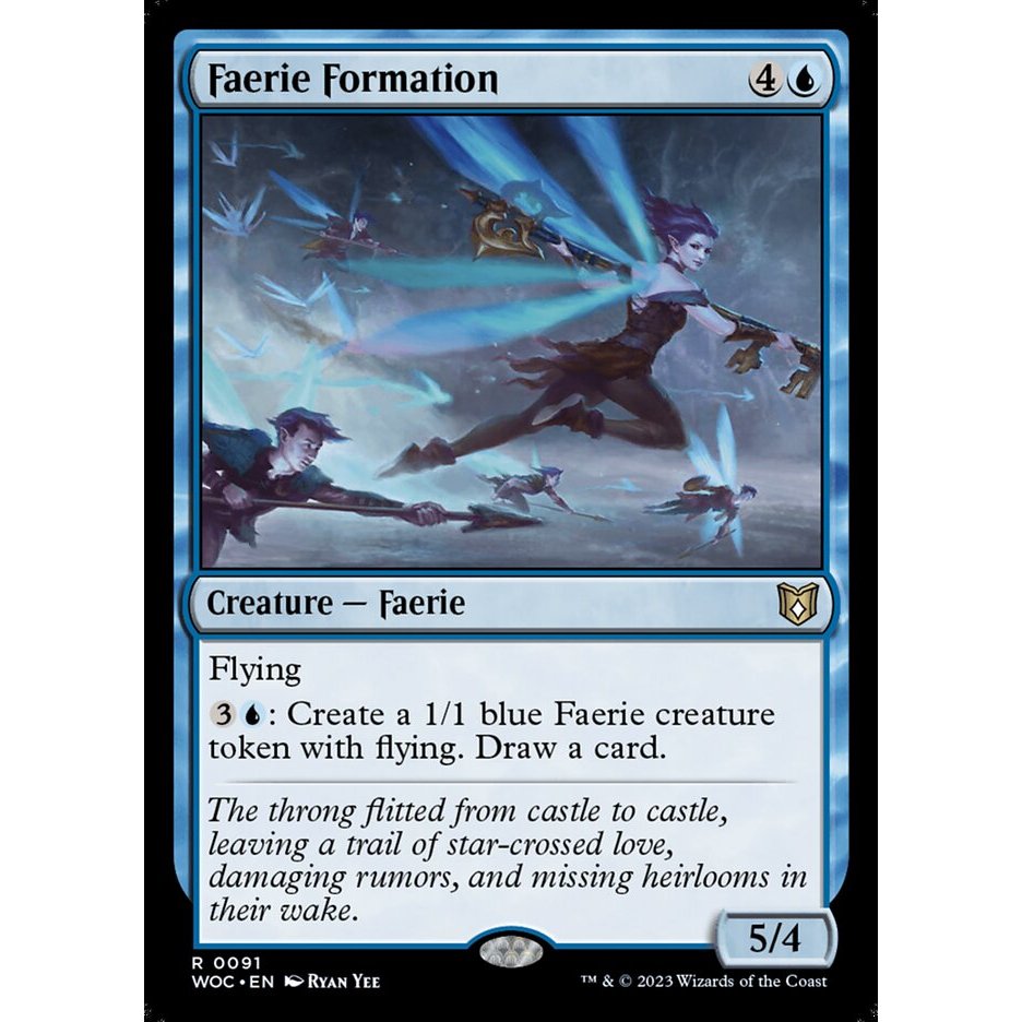 Faerie Formation WOC Wilds of Eldraine Commander การ์ด Magic the Gathering [MTG] ของแท้ | Shopee ...