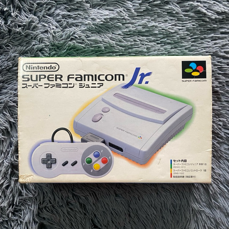 (แถมตลับ+หม้อแปลง220v.) งานกล่องเครื่ิอง Super Famicom Jr. กล่องสภาพดี ...