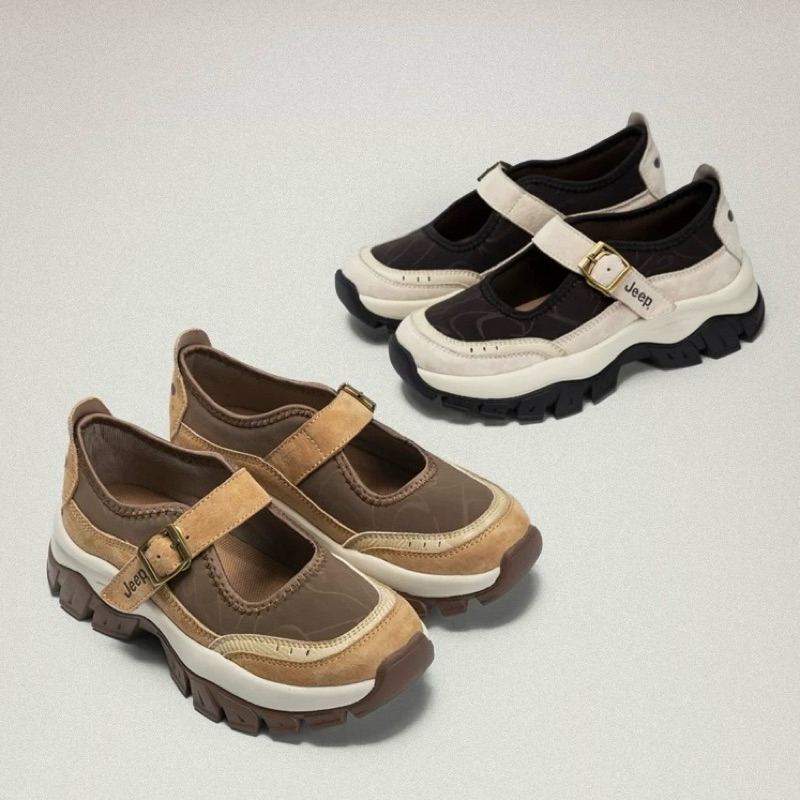 🤍Pre-order🤍 Jeep รองเท้า Mary Jane shoes รุ่นส้นหนา มี2สี แท้💯 | Shopee Thailand