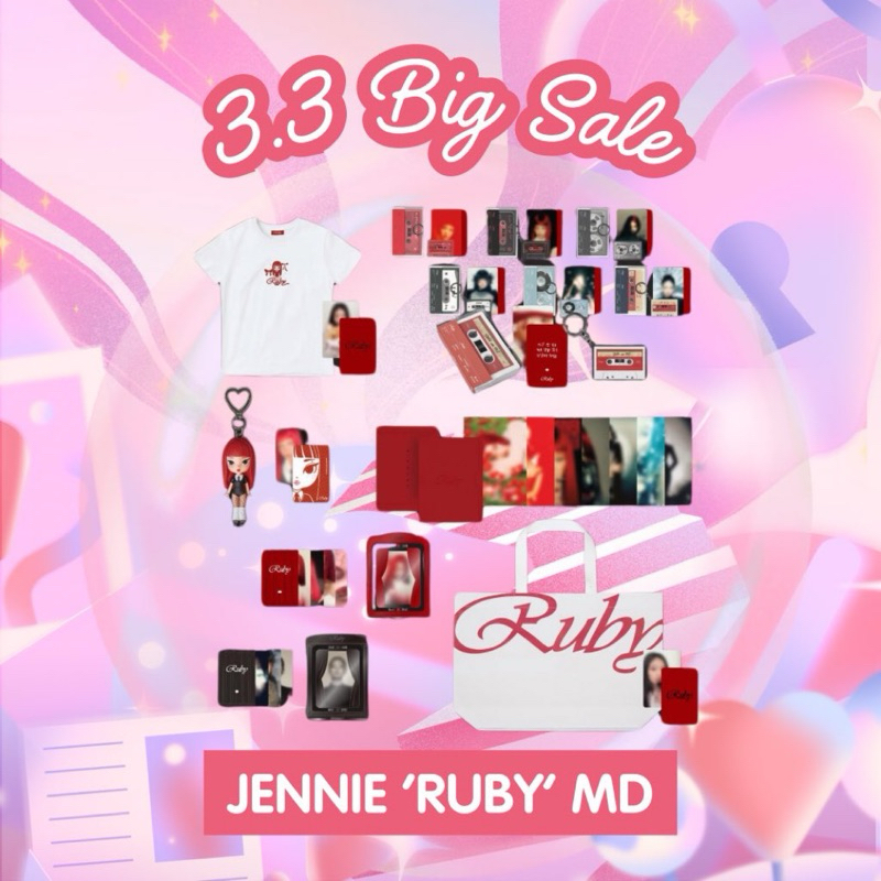 [ทักแชทรับโค้ดลด] Jennie Blackpink Ruby merch | Shopee Thailand