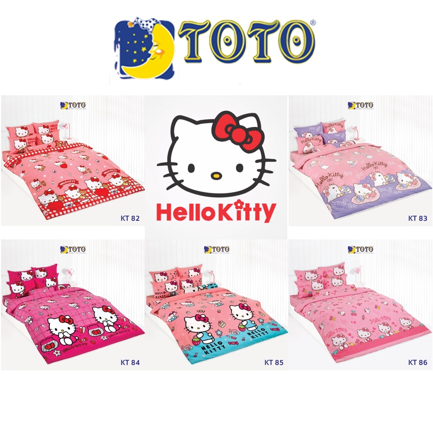 Toto ชุดผ้าปูที่นอน เฮลโล คิตตี้ Hello Kitty [5 ลาย] #Total โตโต้ Kitty ...