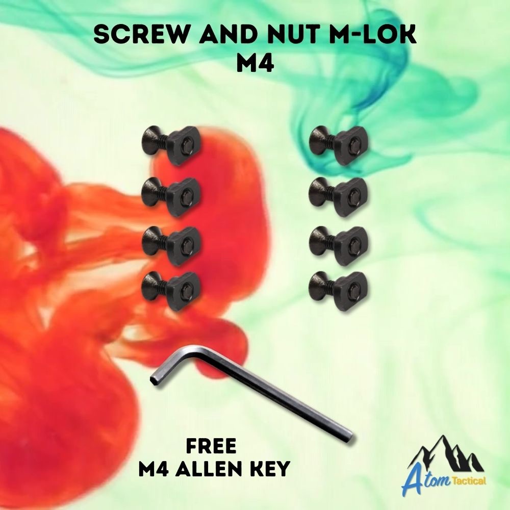 น๊อตและสกรูสำหรับยึดอุปกรณ์ - M-LOK Nut and Screw | Shopee Thailand