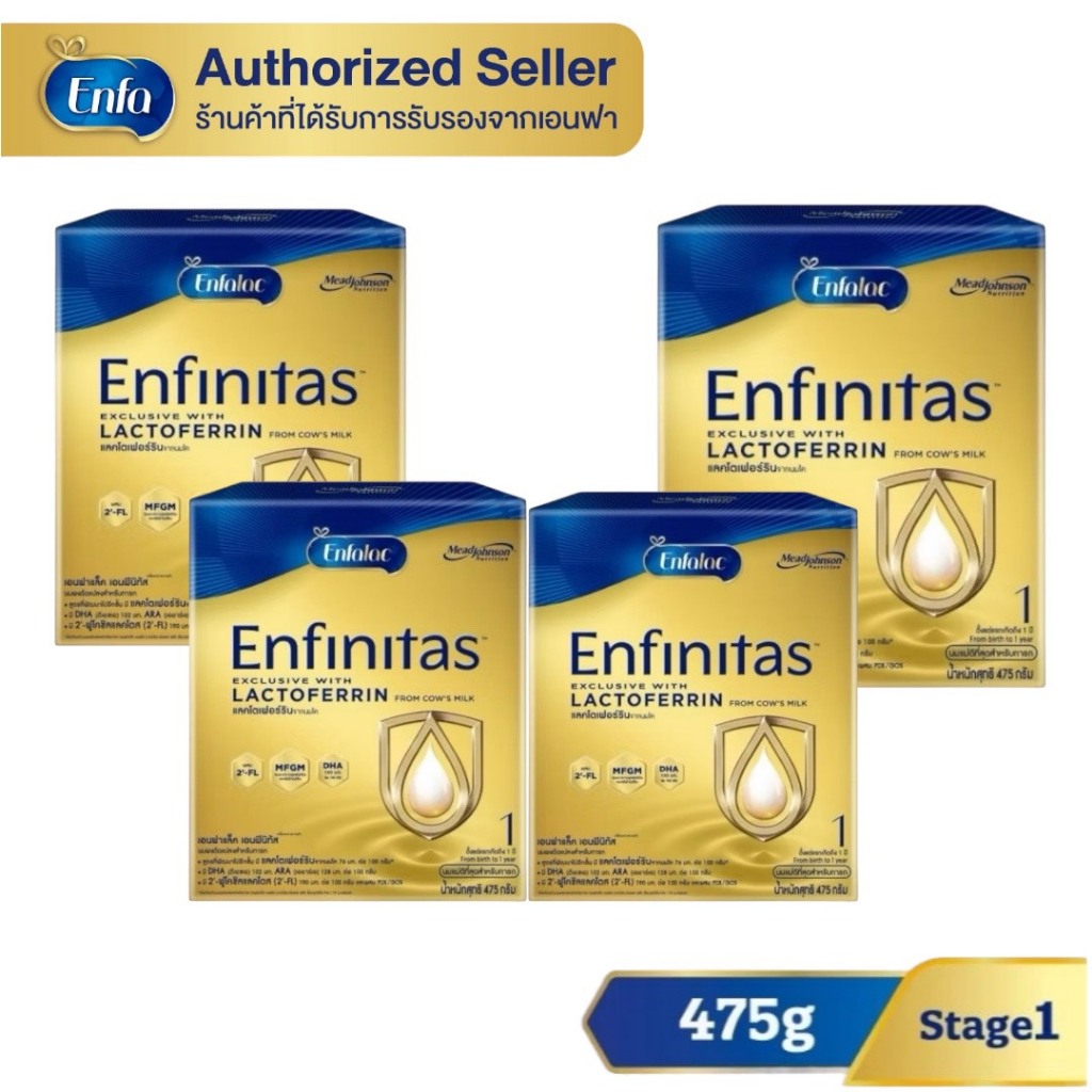 Enfalac Enfinitas เอนฟินิทัส สูตร 1 นมผงสำหรับเด็กแรกเกิด - 1 ปี ขนาด ...