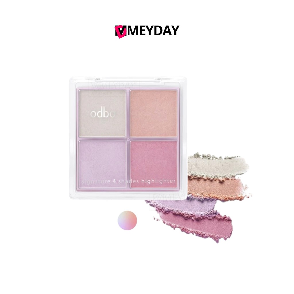 (OD1318) odbo Sinature 4 Shades Hightlighter โอดีบีโอ ซิกเนเจอร์ โฟร์ เฉดส์ ไฮไลท์เตอร์ 10g ...