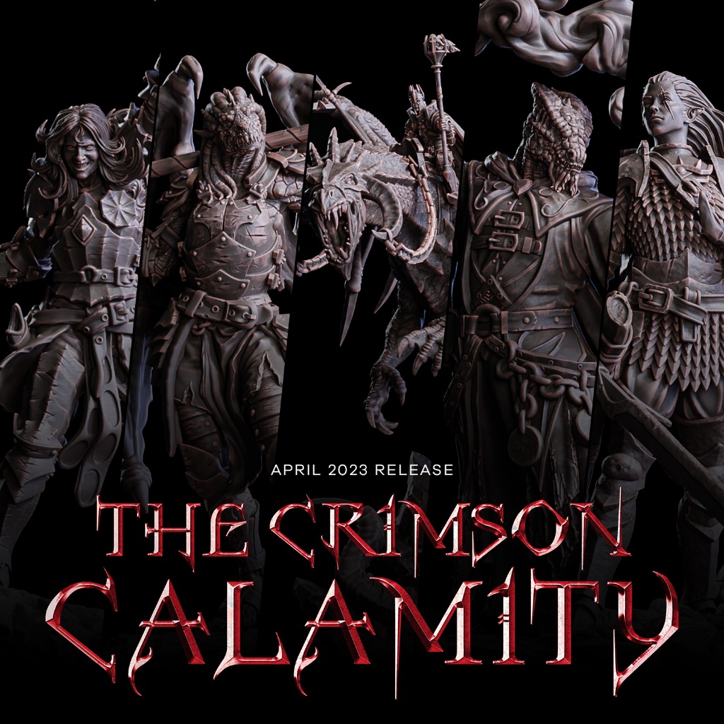 The Crimson Calamity - โมเดลสำหรับ DnD miniature, and other RPG's ...