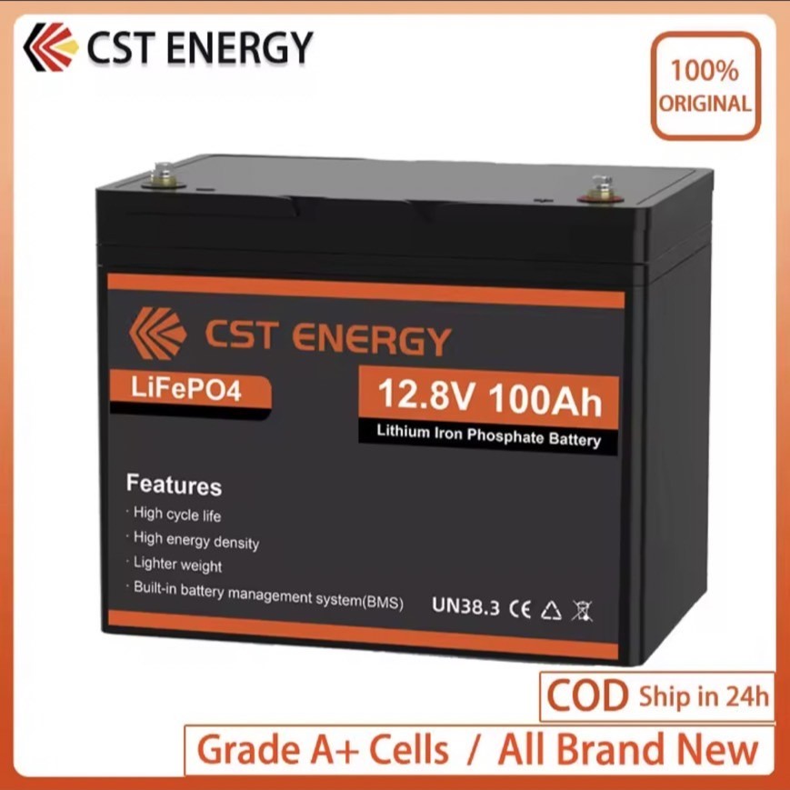 CST ENERGY 12V 100AH LiFePo4 แบตเตอรี่แบตเตอรี่พลังงานแสงอาทิตย์ ...