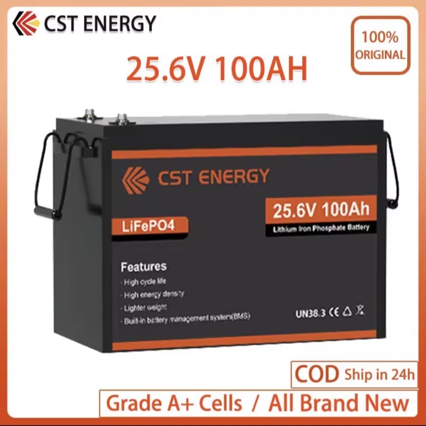 CST ENERGY 24V 100AH LiFePo4 แบตเตอรี่แบตเตอรี่พลังงานแสงอาทิตย์ ...