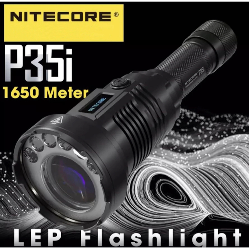 NITECORE P35i LEP ไฟฉาย CREE XP-G3 LED 3000 Lumens รวม NL2150HPi แบตเตอรี่ + RSW2i รีโมทคอนโทรล ...