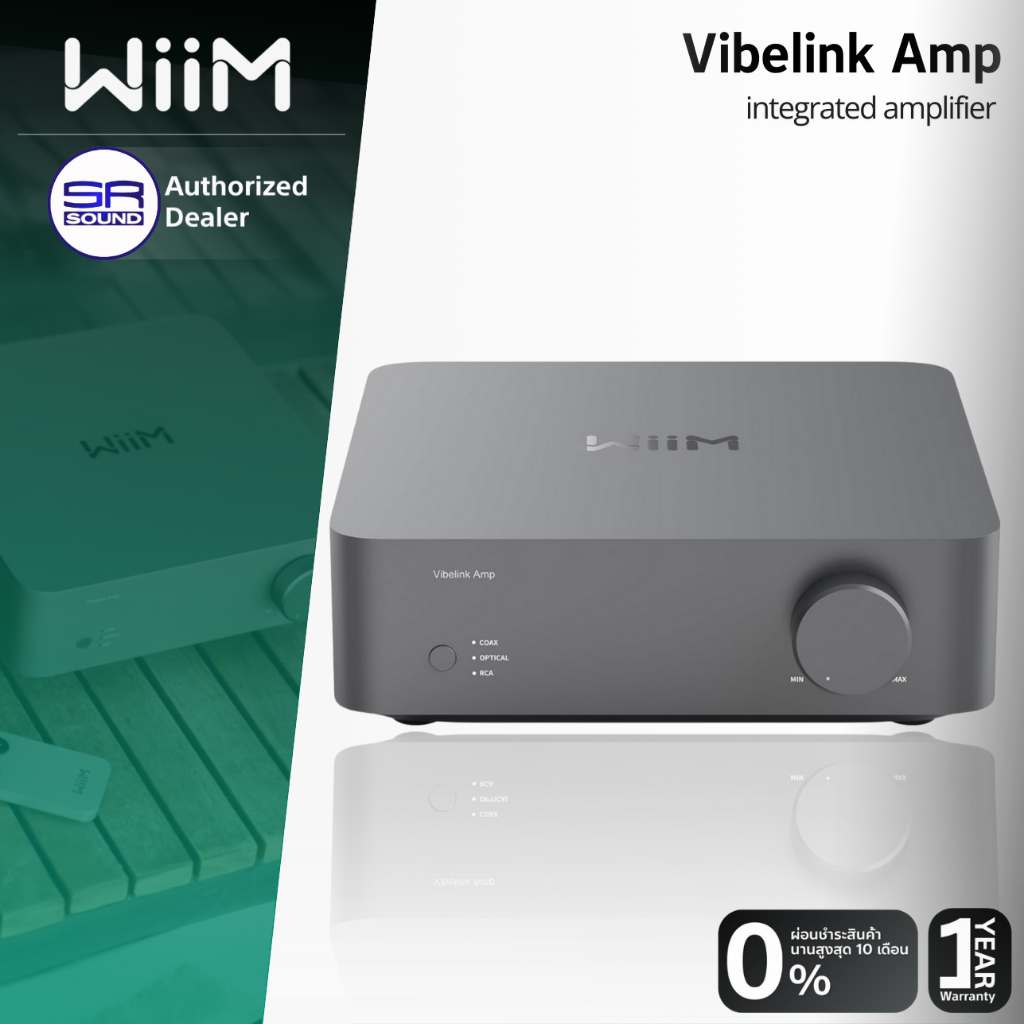 (ส่งฟรี/ผ่อน0%) WiiM VIBELINK AMP Integrated Amplifier อุปกรณ์สตรีมเพลง ใช้ร่วมกับ WiiM ULTRA ...