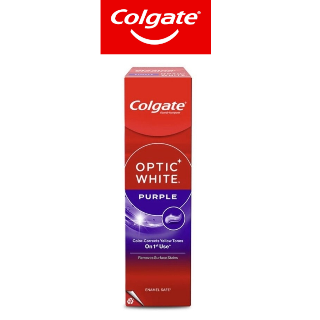 (Colgate) คอลเกต ยาสีฟัน อ๊อพติค ไวท์ เพอร์เพิล37g/อ๊อพติค ไวท์เอ็กซ์ ...