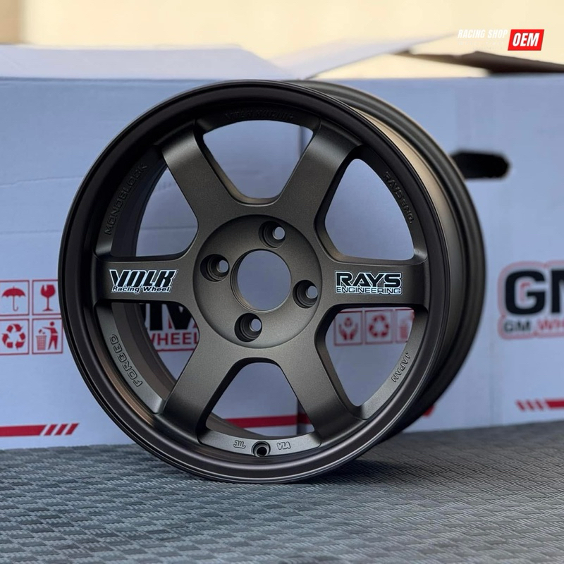 ล้อแม็กTE37 15x7 ET35/ ET28 4รู100 สี GS/SA Dark งาน GM Wheels เป็นสีใหม่ของทางร้าน (สินค้า 1 ...