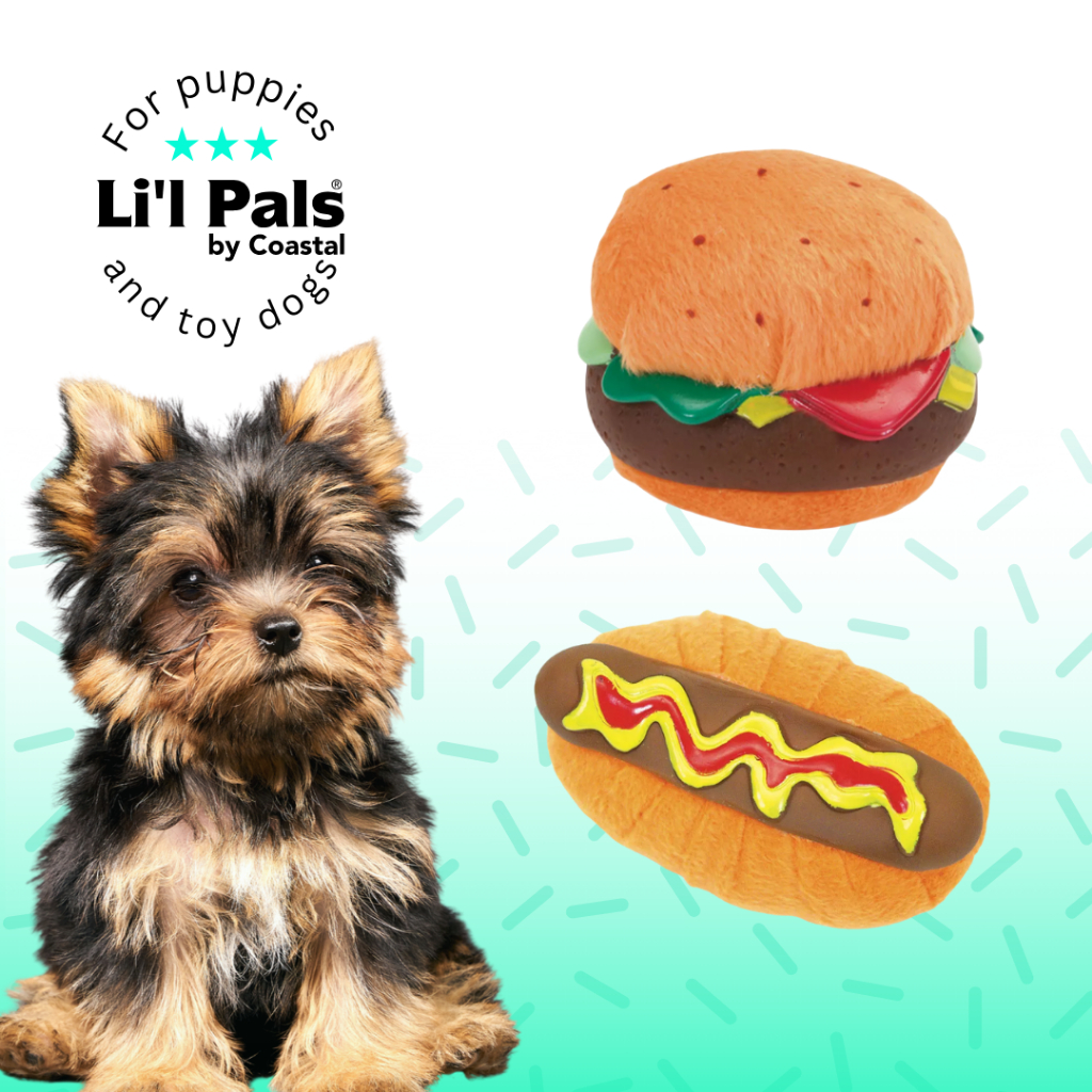 Lil Pals Vinyl Hamburger and Hotdog Toys ของเล่นตุ๊กตาสองวัสดุสำหรับ ...