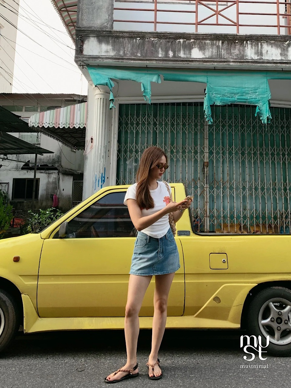 (พร้อมส่ง) MUSTNIMAL | BLOOM Tee เสื้อยืดพิมพ์ลายดอก TP065 | Shopee Thailand