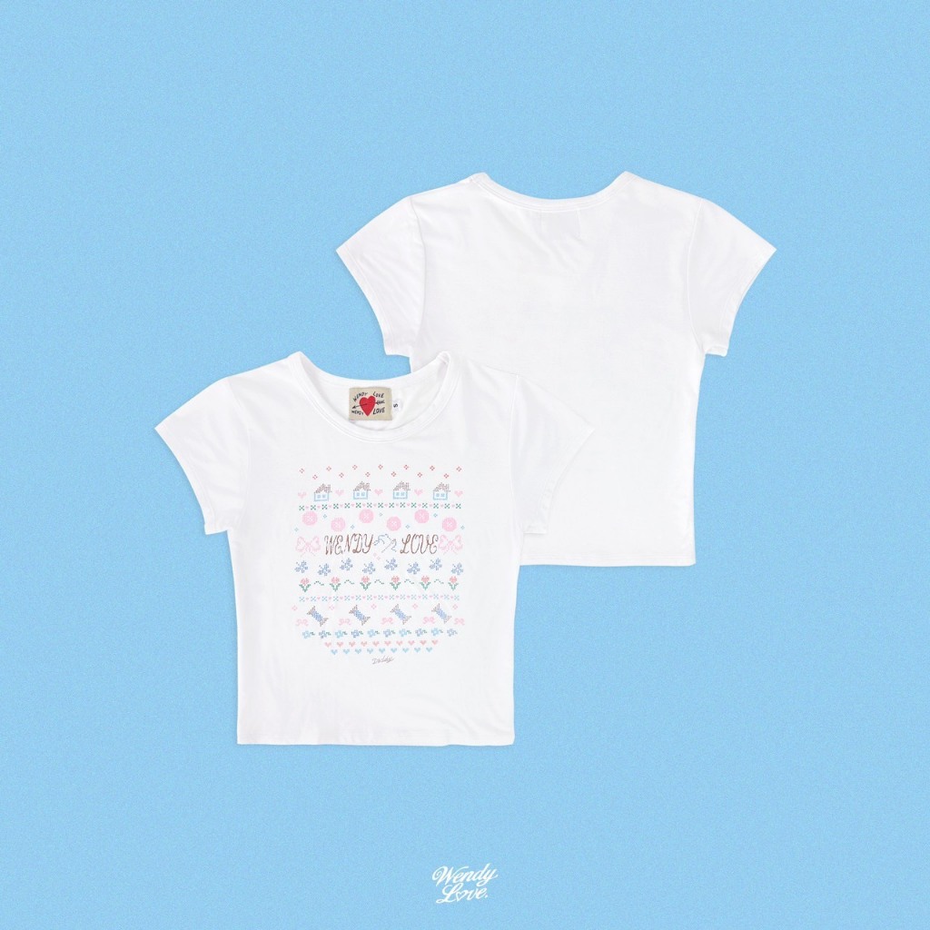 WENDYLOVE | Wendy Love Cross-Stitch Baby Tee เสื้อยืด baby tee สุด ...