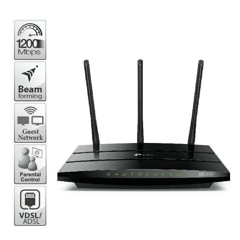 (มือสอง lan เสีย 1 ช่อง) TP-Link Archer VR400 AC1200 Wireless VDSL/ADSL ...