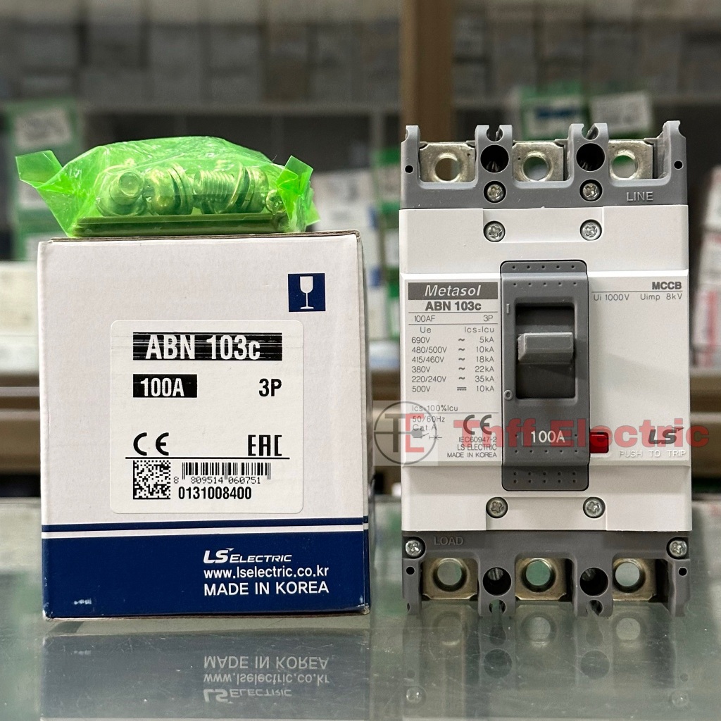 LS ABN 103C 3P 100A เซอร์กิต เบรกเกอร์ 3 สาย (Metasol) | Shopee Thailand