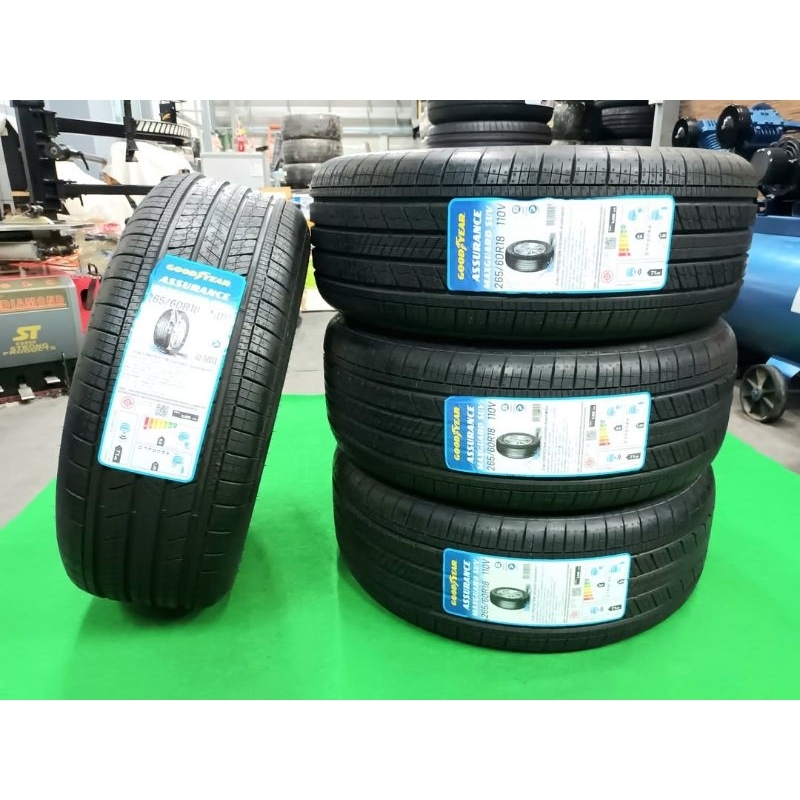 *ราคา 1 เส้น*ยางใหม่ค้างปี 265/60R18 Goodyear Assurance Maxguard SUV ผลิตปลายปี 2023 ประกันบวม 2 ...