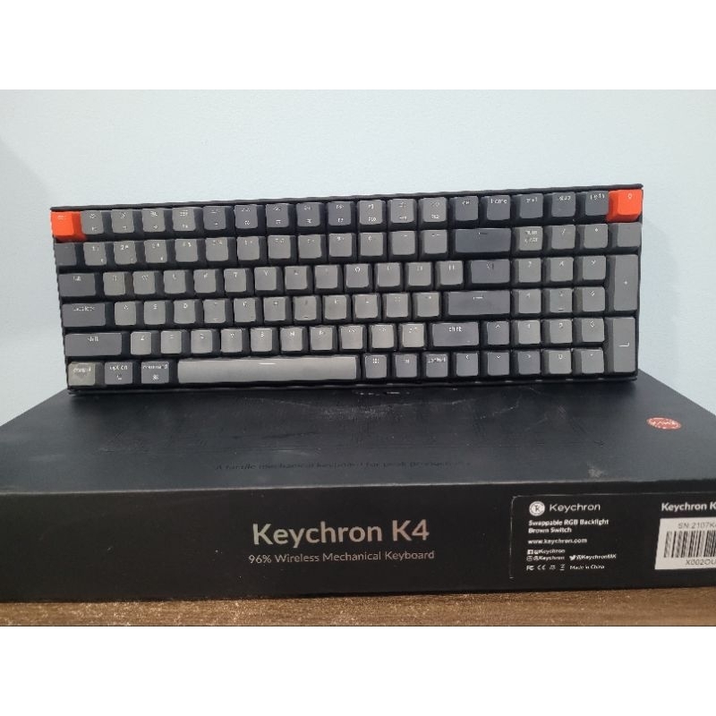 keychron k4 brownswitch hotswap มือสอง | Shopee Thailand